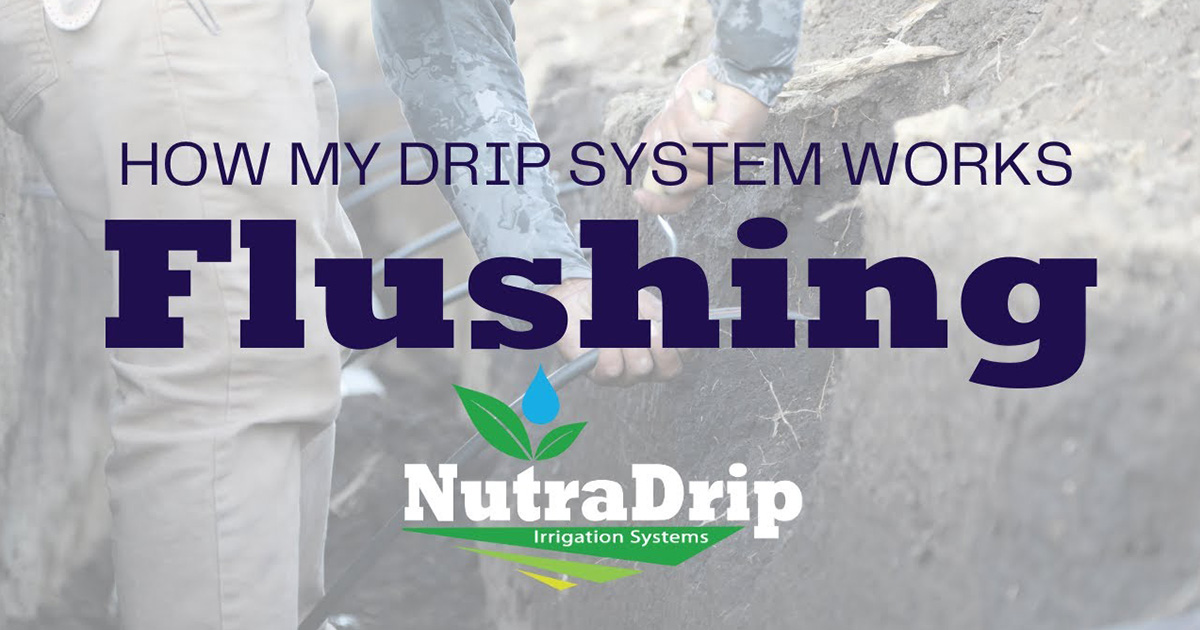 Flushing Components for a NutraDrip SDI system | NutraDrip Irrigation ...